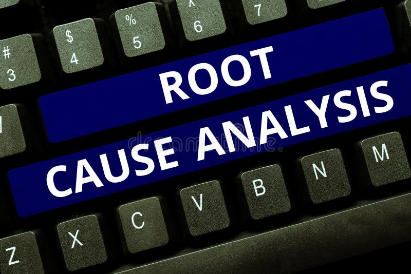 Hand Writing Sign Root Cause Analysis. Business Idea Method of Problem ...