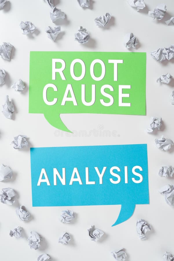 Text Sign Showing Root Cause Analysis. Word Written on Method of ...