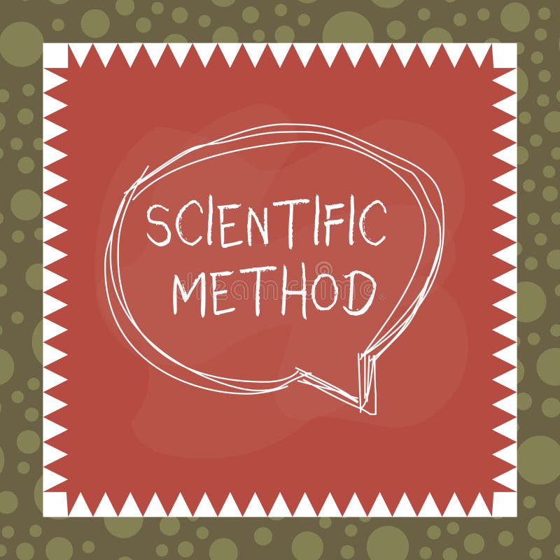 Text Sign Showing Scientific Method. Conceptual Photo Method of ...