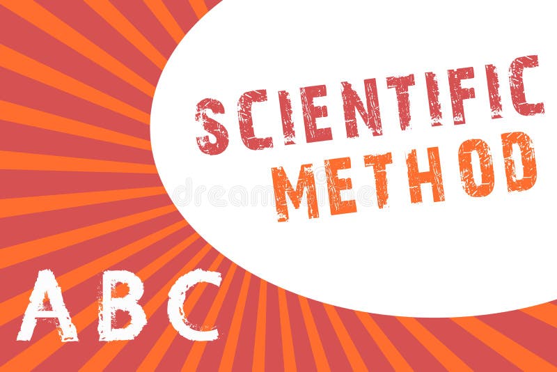 Text Sign Showing Scientific Method. Conceptual Photo Principles ...