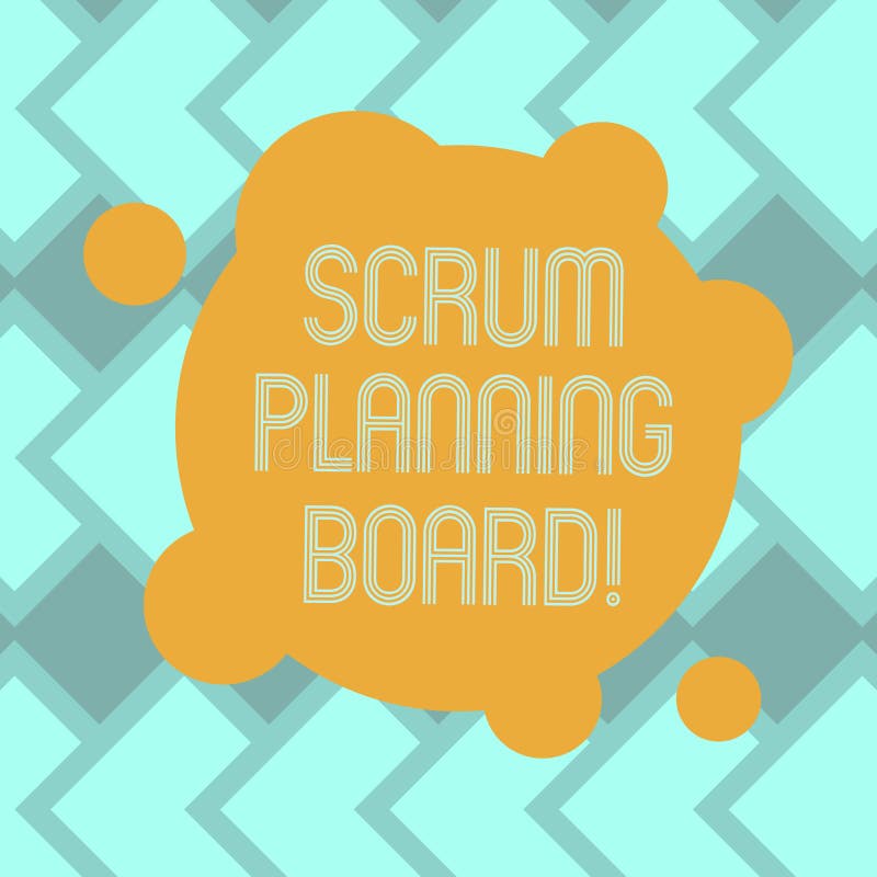 Text Sign Showing Scrum Planning Board. Conceptual Photo Visual Display ...