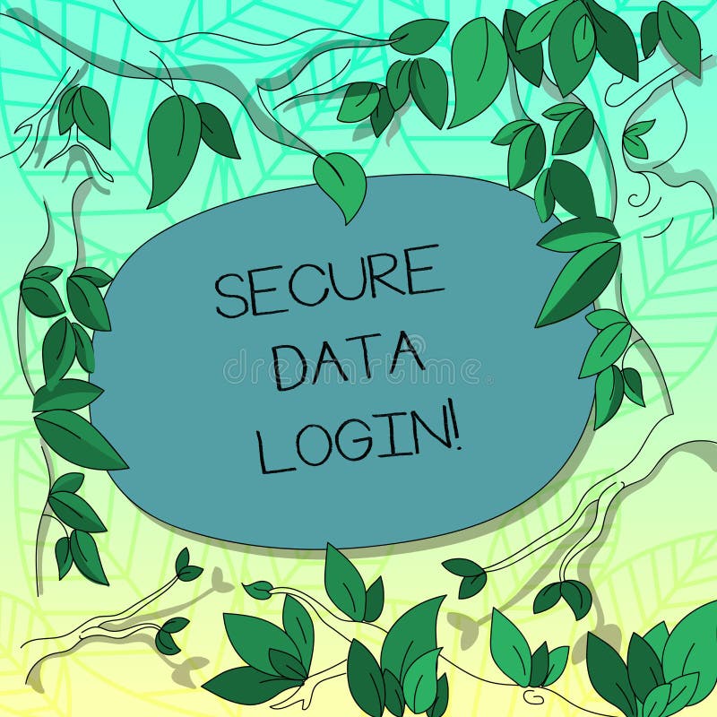 Text Sign Showing Secure Data Login. Conceptual Photo Set of ...