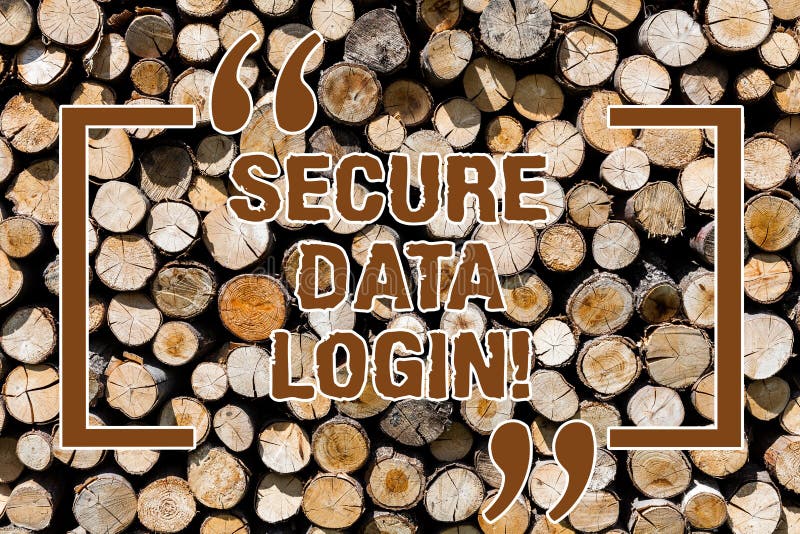 Text Sign Showing Secure Data Login. Conceptual Photo Set of ... Text Sign Showing Secure Data Login. Conceptual Photo Set of ...