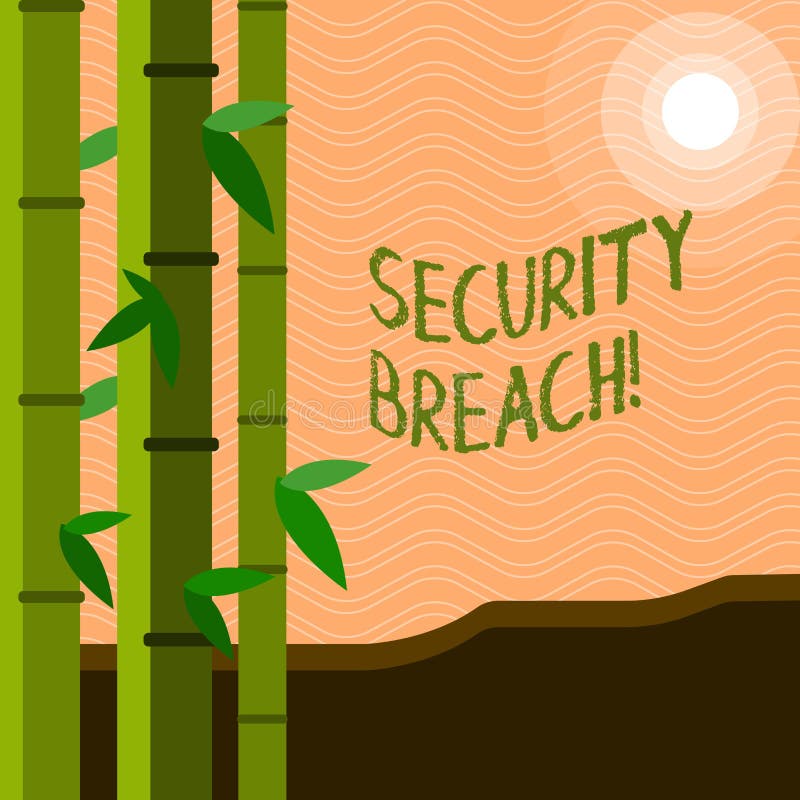 Text Sign Showing Security Breach. Conceptual Photo Unauthorized Access ...