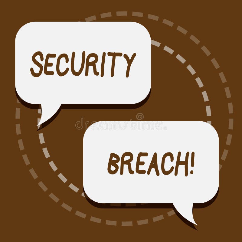 Text Sign Showing Security Breach. Conceptual Photo Unauthorized Access ...