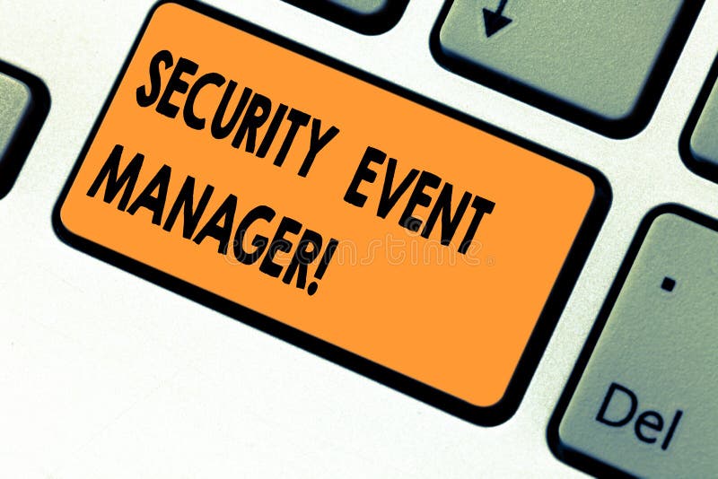 Text Sign Showing Security Event Manager. Conceptual Photo Tools Used ...