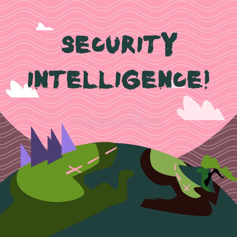 Text Sign Showing Security Intelligence. Conceptual Photo Protecting an ...