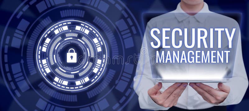 Text Caption Presenting Security Management. Business Approach is the ...