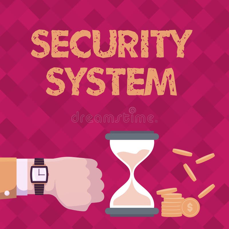 Text Sign Showing Security System. Business Approach System Designed To ...