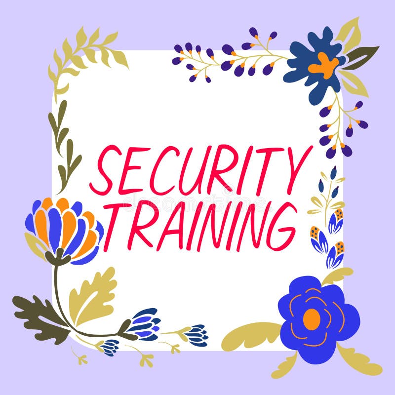 Security Training Text Quote on a Banner Stock Illustration ...
