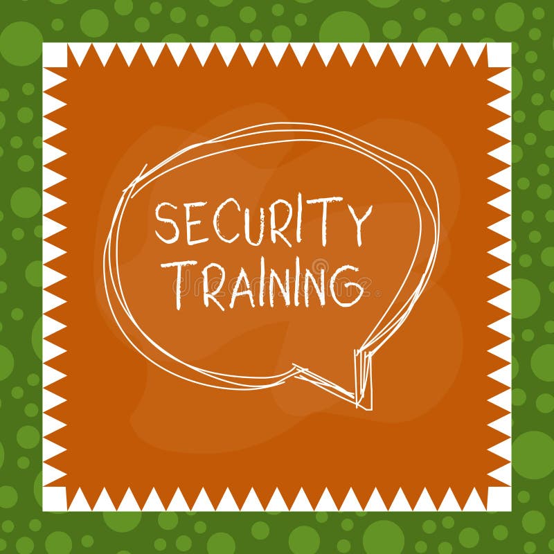 Security Training Text Quote on a Banner Stock Illustration ...
