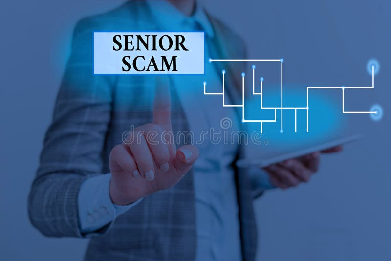 Text Sign Showing Senior Scam. Conceptual Photo Fraud Schemes Targeting ... Text Sign Showing Senior Scam. Conceptual Photo Fraud Schemes Targeting ...