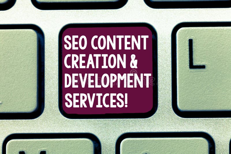 Text Sign Showing Seo Content Creation and Development Services ... Text Sign Showing Seo Content Creation and Development Services ...