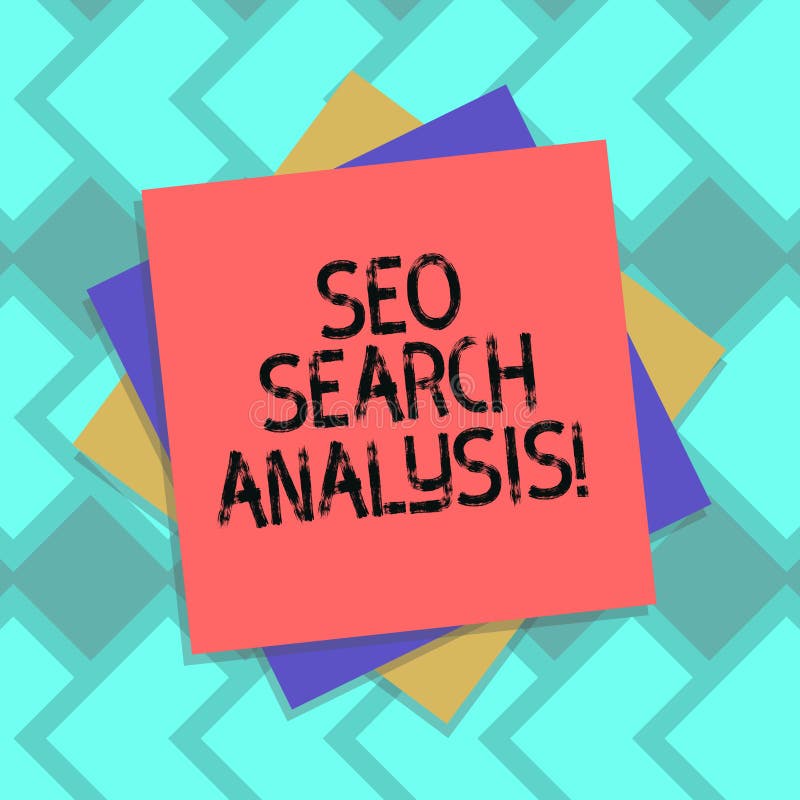 Text Sign Showing Seo Search Analysis. Conceptual Photo Making Changes ...