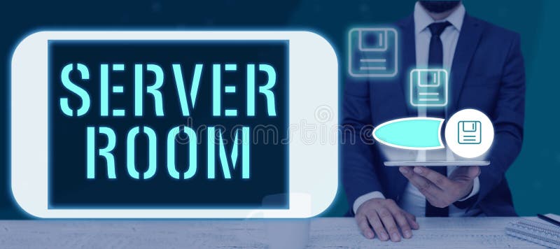 Text Sign Showing Server Room. Concept Meaning a Room Used To Store ...