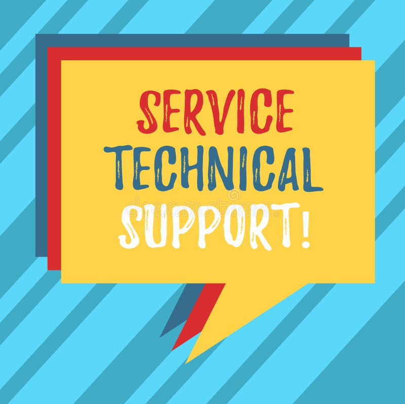 Text Sign Showing Service Technical Support. Conceptual Photo Services ...