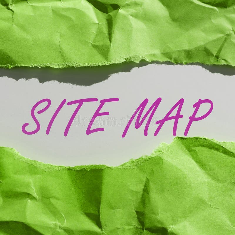 Text Sign Showing Site Map. Business Idea Designed To Help Both Users ...