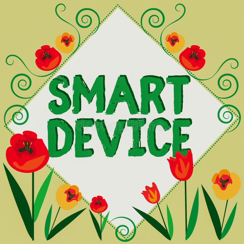 Text Sign Showing Smart Device. Internet Concept Electronic Gadget that ...