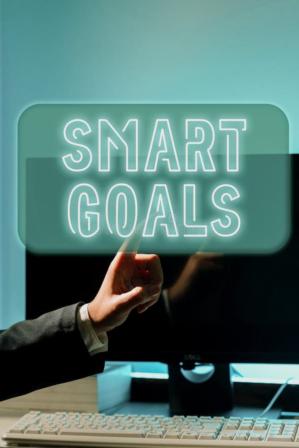 Text Sign Showing Smart Goals. Internet Concept Mnemonic Used As a ...