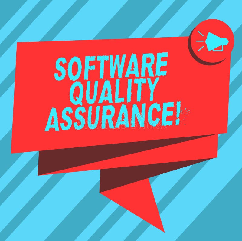 Text Sign Showing Software Quality Assurance. Conceptual Photo Ensuring ...