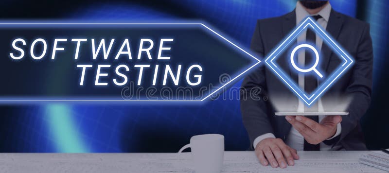 Text Sign Showing Software Testing. Business Overview Activity To Check ... Text Sign Showing Software Testing. Business Overview Activity To Check ...