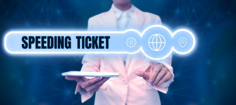 Text Sign Showing Speeding Ticket. Concept Meaning Psychological Test ...