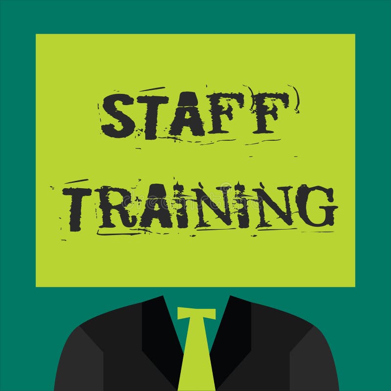 Text Sign Showing Staff Training. Conceptual Photo a Program that Helps ...