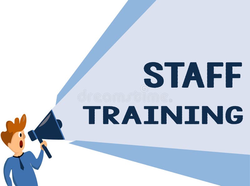 Text Sign Showing Staff Training. Conceptual Photo a Program that Helps ...