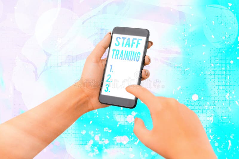 Text Sign Showing Staff Training. Conceptual Photo a Program that Helps ...
