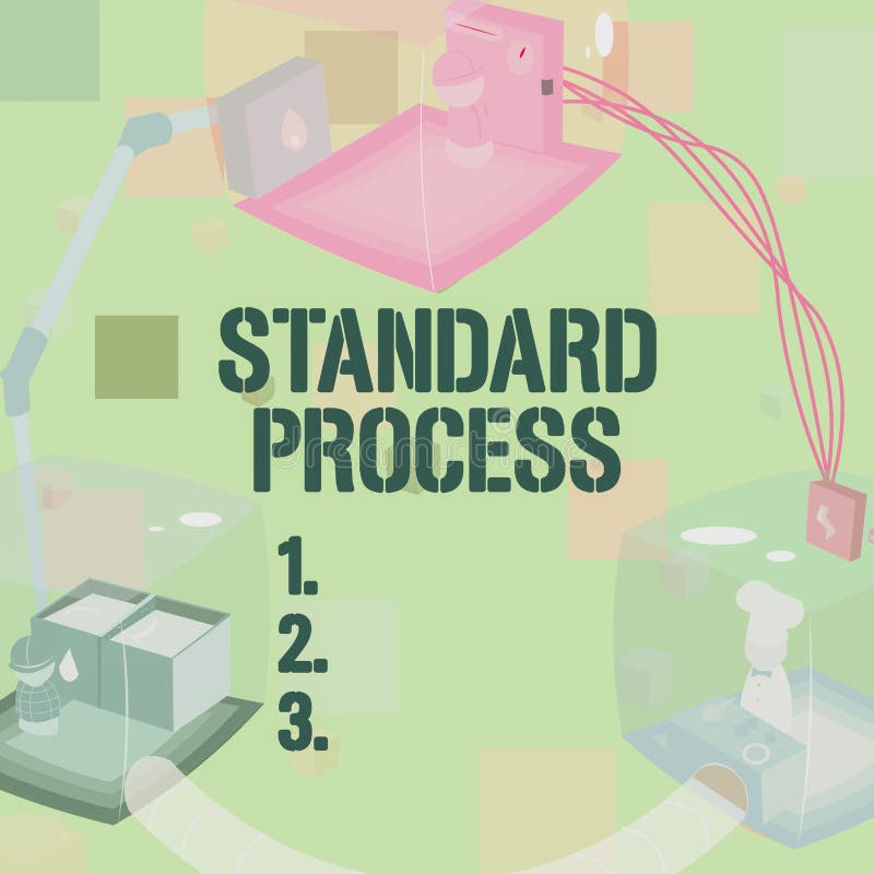 Text Sign Showing Standard Process. Business Idea Rules Made To Be ... Text Sign Showing Standard Process. Business Idea Rules Made To Be ...
