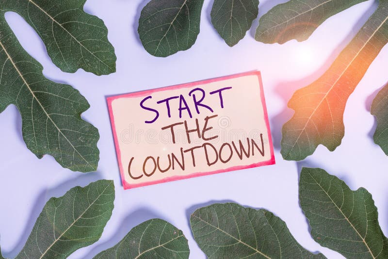 Text Sign Showing Start the Countdown. Conceptual Photo Sequence of ... Text Sign Showing Start the Countdown. Conceptual Photo Sequence of ...