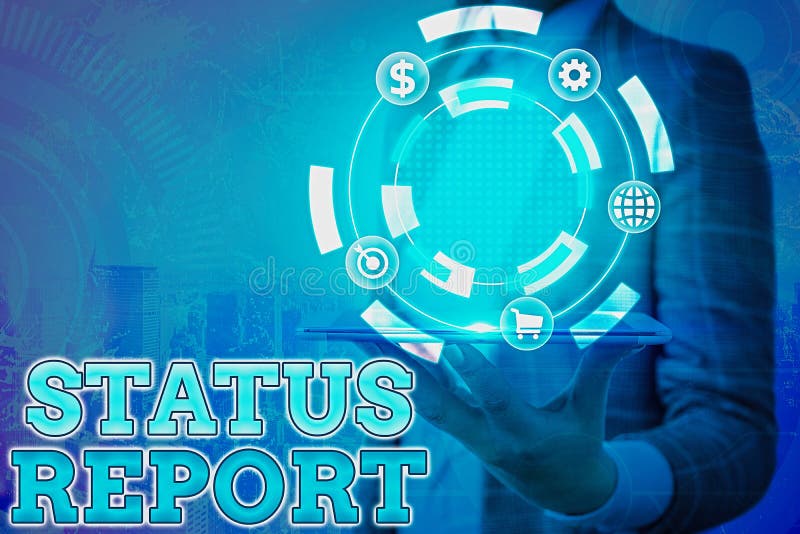 Text Sign Showing Status Report. Conceptual Photo Update Summary of ... Text Sign Showing Status Report. Conceptual Photo Update Summary of ...