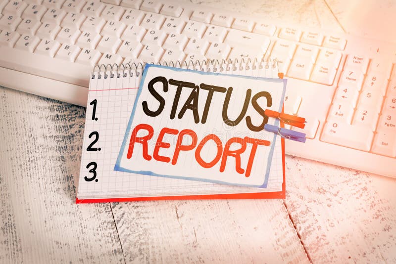 Text Sign Showing Status Report. Conceptual Photo Update Summary of ... Text Sign Showing Status Report. Conceptual Photo Update Summary of ...