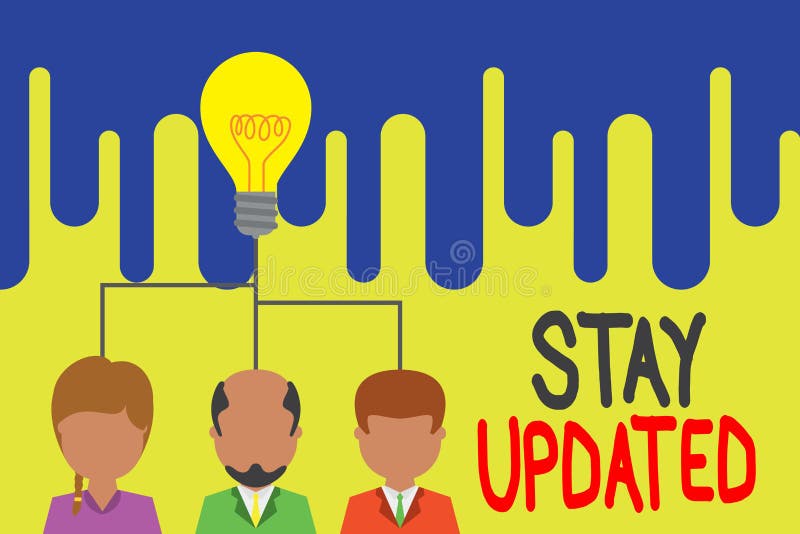 Stay updated concept icon stock vector. Illustration of circle - 188905416