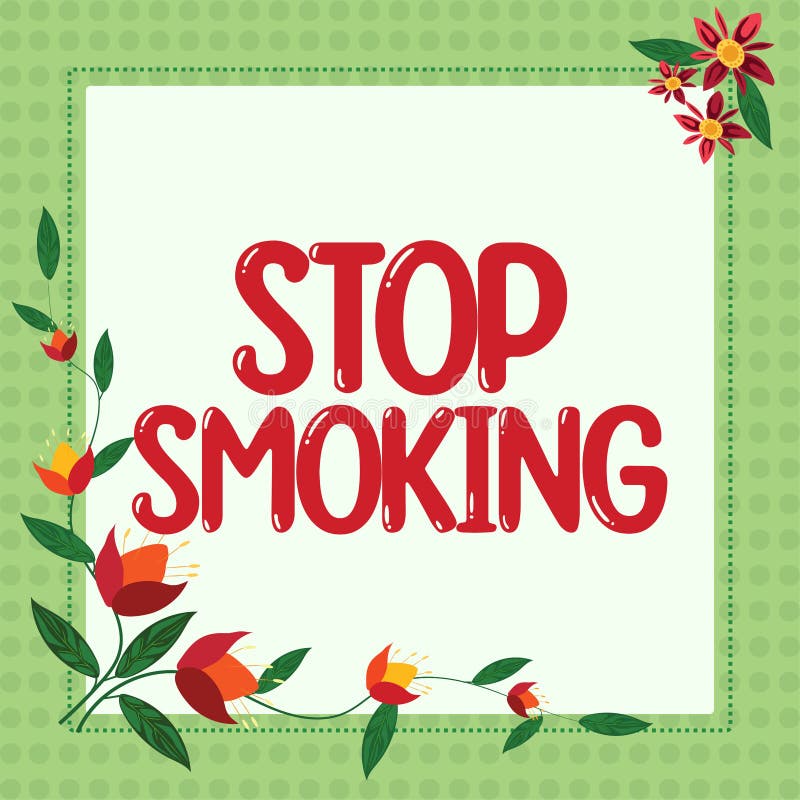 Conceptual Caption Stop Smoking. Business Showcase Discontinuing or ... Conceptual Caption Stop Smoking. Business Showcase Discontinuing or ...