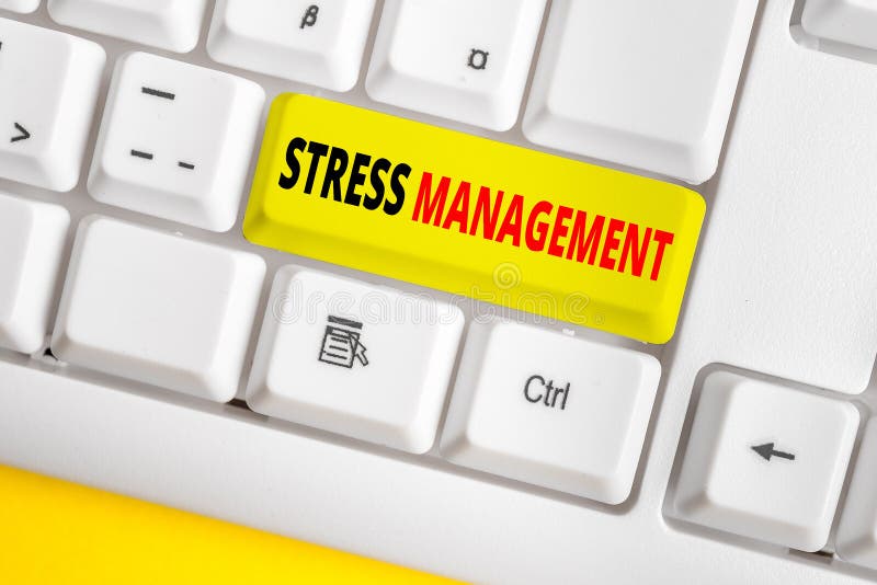 Text Sign Showing Stress Management. Conceptual Photo Method of ...