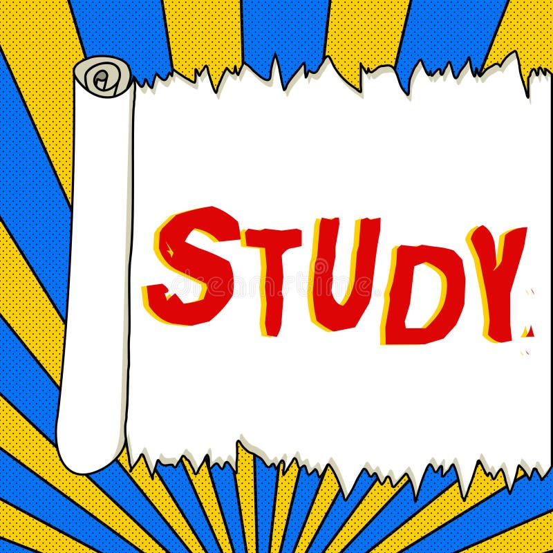 Text Sign Showing Study. Business Overview Devotion of Time and ...