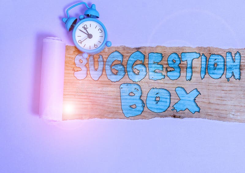 Text Sign Showing Suggestion Box. Conceptual Photo Container Which ... Text Sign Showing Suggestion Box. Conceptual Photo Container Which ...