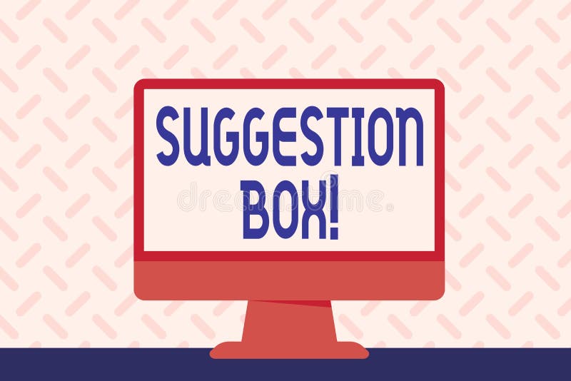 Text Sign Showing Suggestion Box. Conceptual Photo Container Which ... Text Sign Showing Suggestion Box. Conceptual Photo Container Which ...