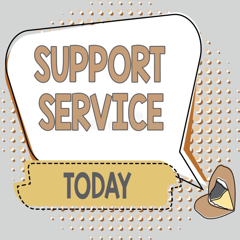 Text Sign Showing Support Service. Business Overview Activity for ...