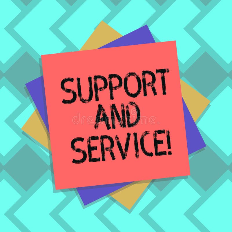 Text Sign Showing Support and Service. Conceptual Photo Assist ...