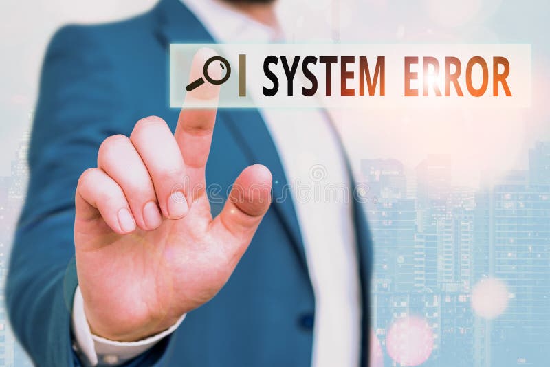Text Sign Showing System Error. Conceptual Photo Instruction that is ...