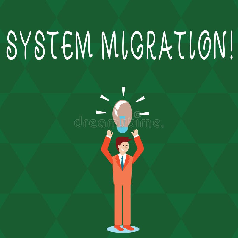 Text Sign Showing System Migration. Conceptual Photo Moving Programs To ...