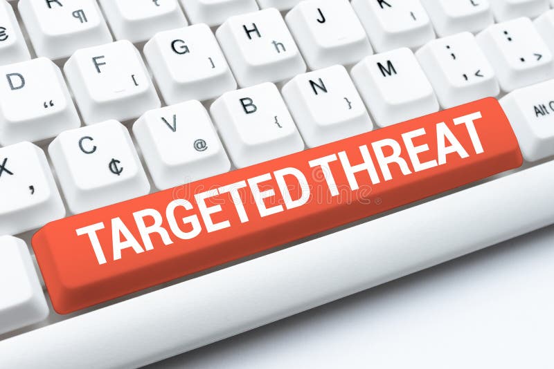 Text Sign Showing Targeted Threat. Word Written on Class of Malware ...