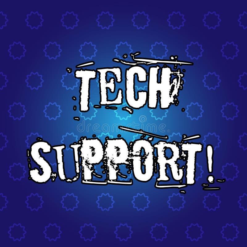 Text Sign Showing Tech Support. Conceptual Photo Help Given by ...