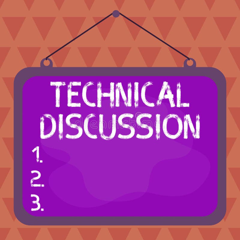 Text Sign Showing Technical Discussion. Conceptual Photo Conversation ...