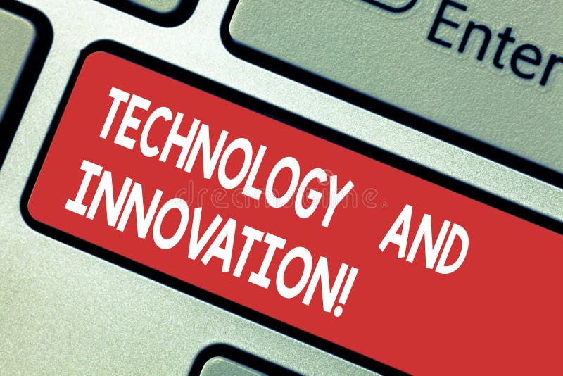 Text Sign Showing Technology and Innovation. Conceptual Photo ...