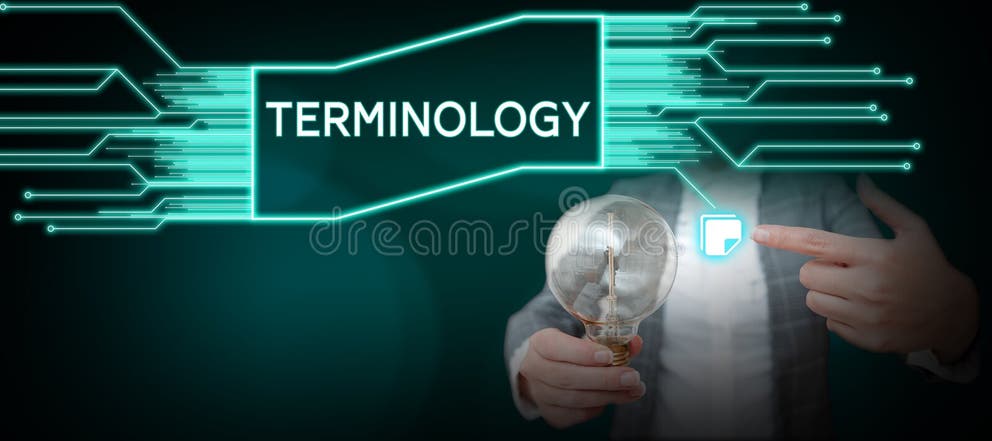 Text Sign Showing Terminology. Internet Concept Terms Used with ...