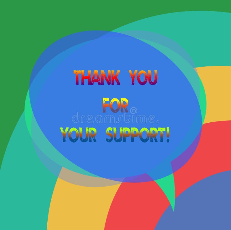 Thank You Your Support Stock Illustrations – 209 Thank You Your Support ...