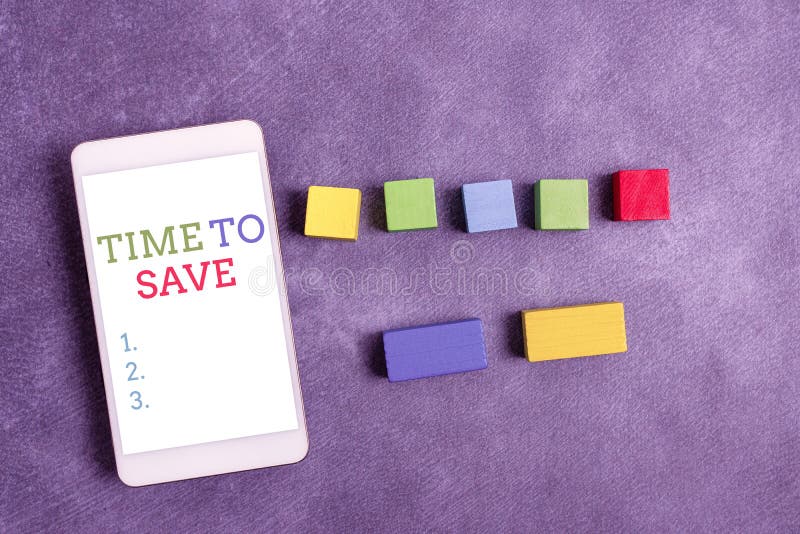 Text Sign Showing Time To Save. Word Written on To Do Something More ...